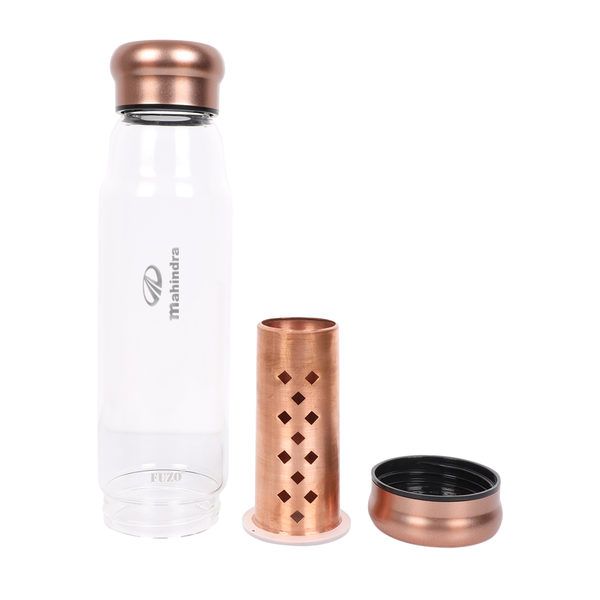 Copper Charged Glass Bottle for Corporate Gifting - Company Merchandise ...