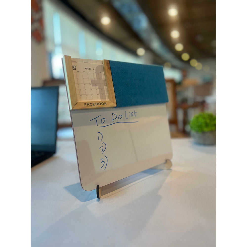 Wooden Organizer-Removable calender or flyer/ Pinup board/ Whiteboard