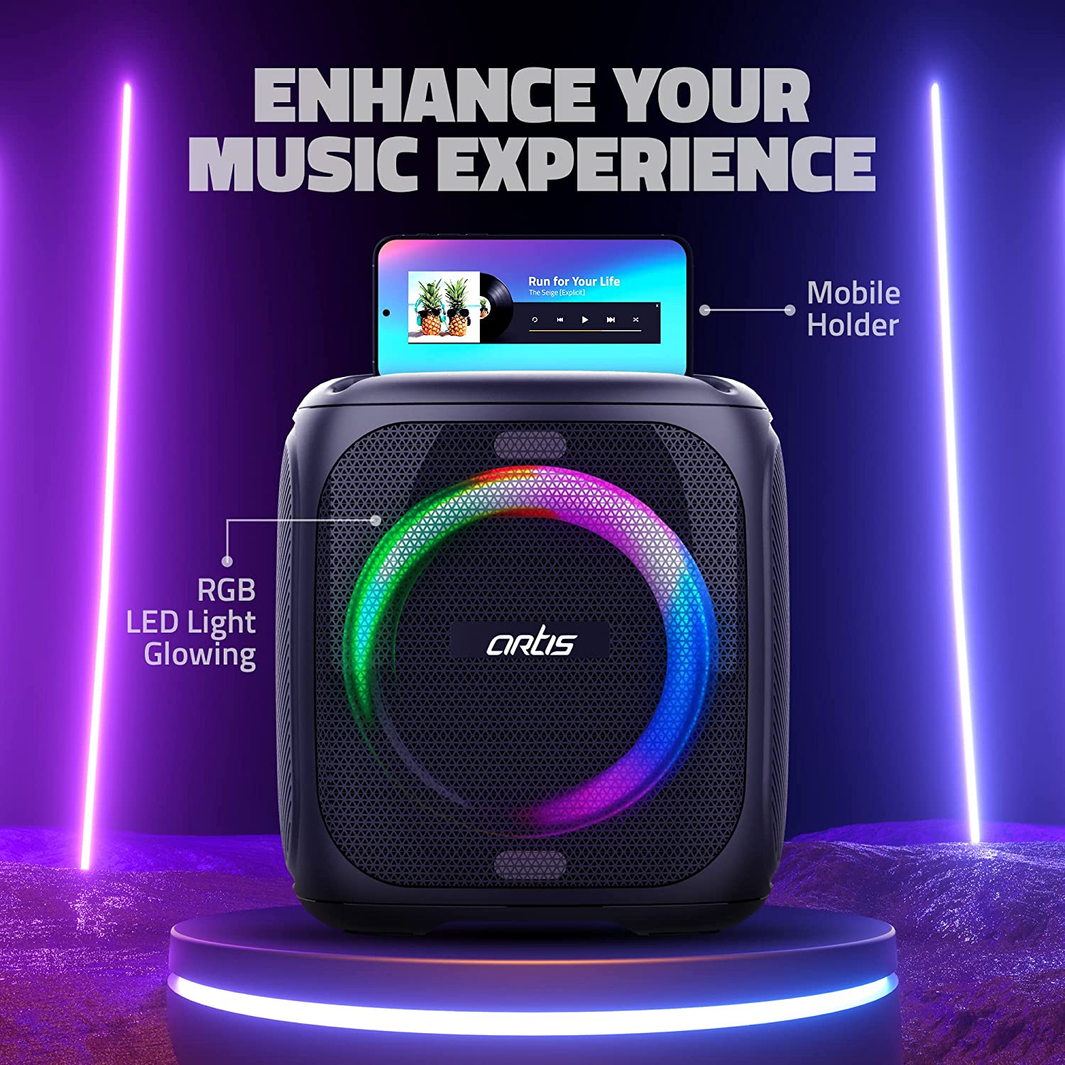 Artis - SoundPro 100 Bluetooth Speaker with Waterproof