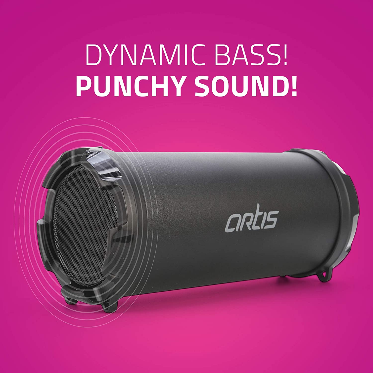 Artis - Barrel Bluetooth Speaker With Mic